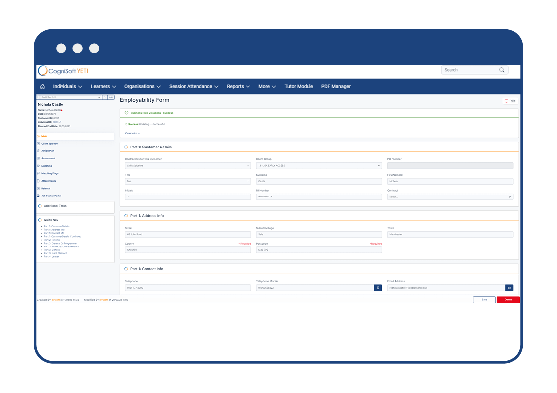 YETI for Employability - CogniSoft
